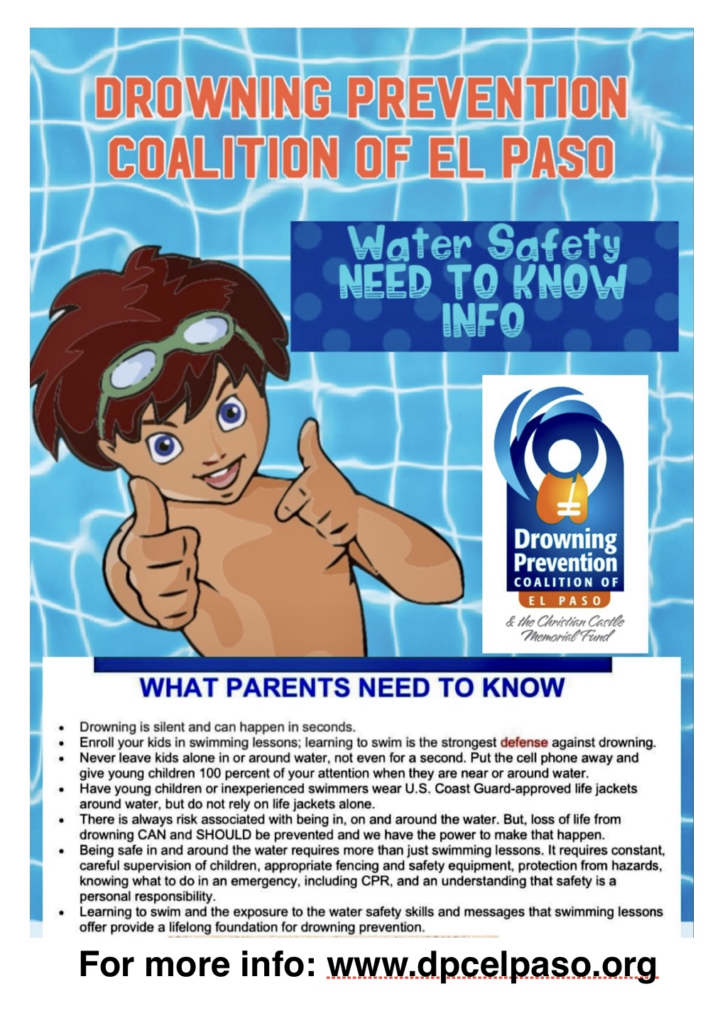 Drowning Prevention Coalition of El Paso, Texas